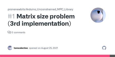 Matrix Size Problem Rd Implementation Issue Pronenewbits