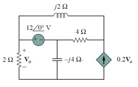 Solved Solve Vo Using Both Nodal And Mesh Analysis