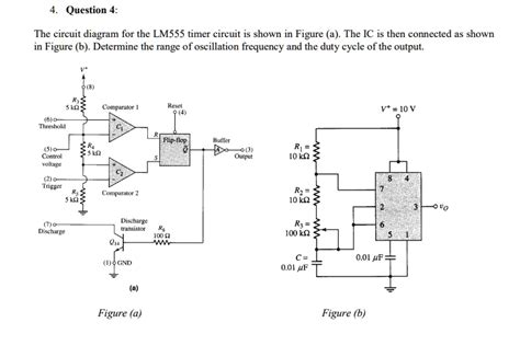 4 Question 4 The Circuit Diagram For The Lm555 Timer Circuit Is Shown