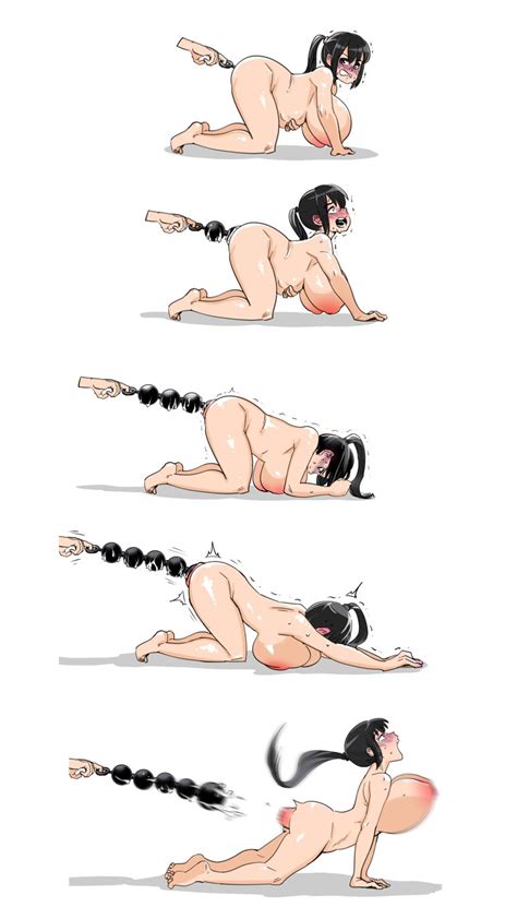 Rule 34 1girls All Fours Anal Anal Beads Anal Beads Pull Anal Beads Rip Anus Belly Bulge Black