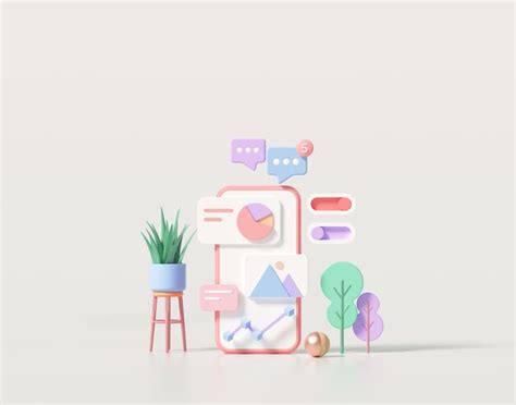 Premium Photo Minimal Mobile App Development And Mobile Web Design