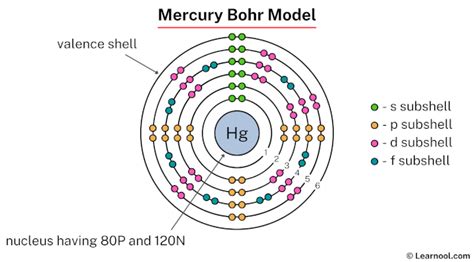 Mercury Bohr Model Learnool