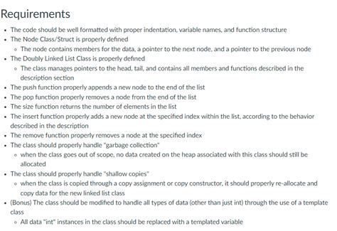 Solved In This Project We Will Be Creating A Doubly Linked