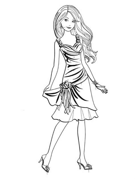 Разукрашки Девочки В Полный Рост 70 фото