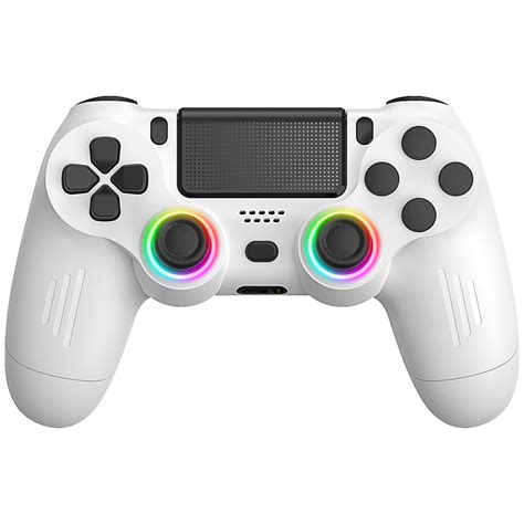 Wireless Controller For P4 Remote Gamepad With Rgb Light Compatible With P 4 P 4 Slim P 4 Pro