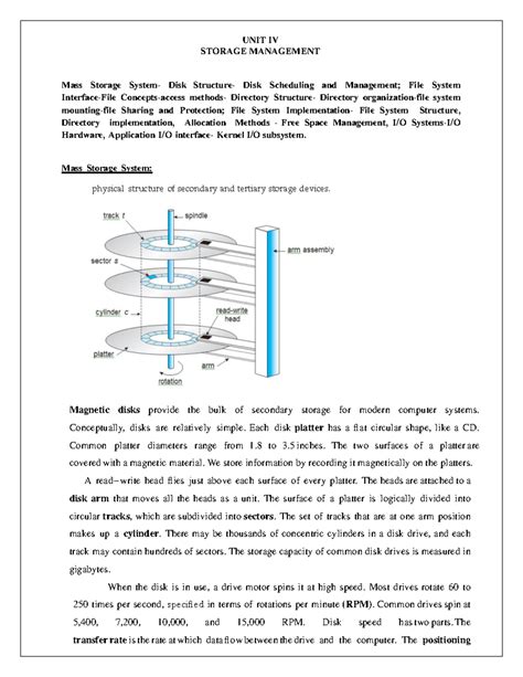 Cs3451 Operating System Unit Iv Storage Management And File Systems