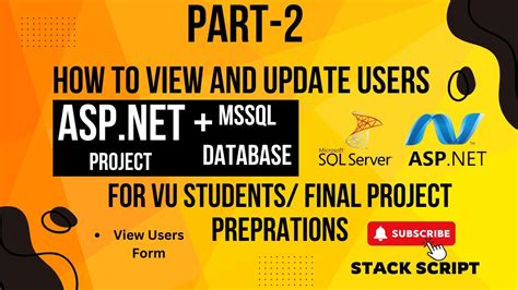 How To Edit Gridview Row In Aspnet Using C Step By Step Tutorial Stack Script Youtube