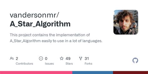 Github Vandersonmrastaralgorithm This Project Contains The