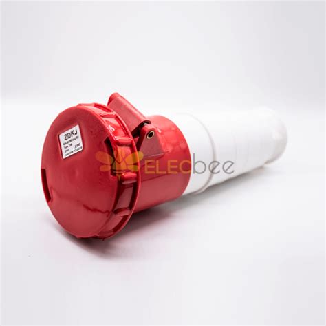 Elecbee Industrial Connector Socket 4p 63a 380v 415v 3p E 6h Ip67 Cable
