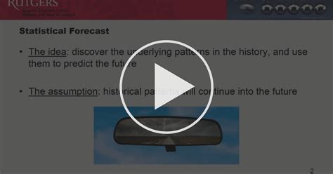 The Basics Of Statistical Forecasting Models Coursera