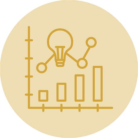 Bar Chart Line Yellow Circle Icon 44097883 Vector Art At Vecteezy