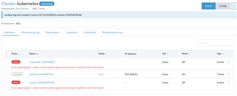 Bug Errors In K3s Clusters During Provisioning But Cluster Comes Up