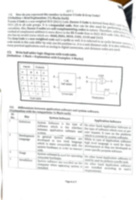 Solution Computer Fundamentals Question Paper With Answers 1st Semester Bsc Computer Science