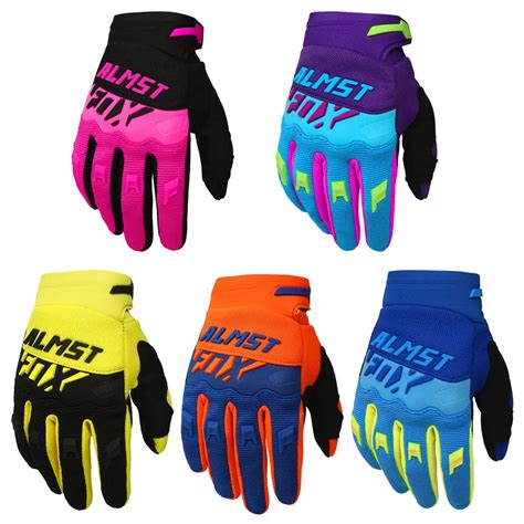 Almst Fox 어린이 승마 사이클링 장갑 어린이 오토바이 장갑 전체 손가락 방풍 소년 소녀 스포츠 스쿠터 장갑 장비