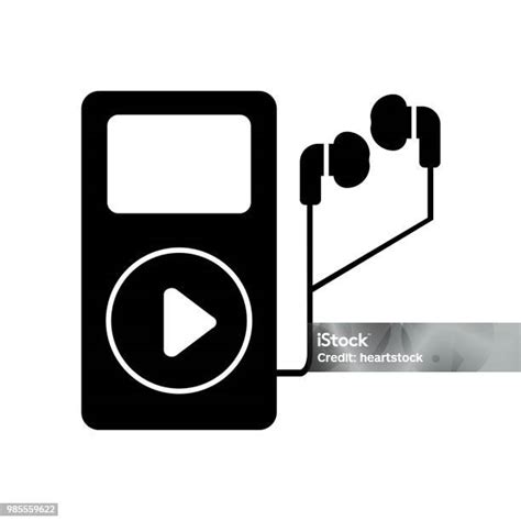음악 플레이어 아이콘 벡터 아이콘입니다 간단한 요소 그림입니다 음악 플레이어 기호 디자인입니다 웹 및 모바일 사용할 수 있습니다 동점골에 대한 스톡 벡터 아트 및 기타