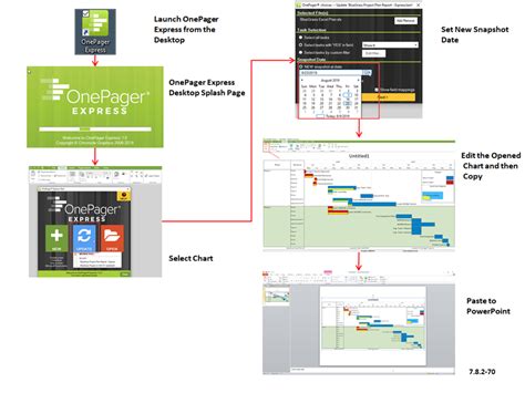 adding a snapshot via push update onepager express desktop for