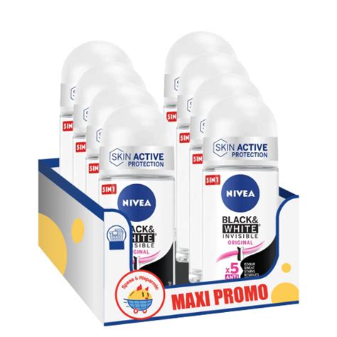 Nivea Deodorante Roll On Black And White Invisible Original Spesa E