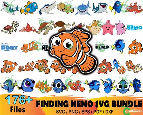 176 Finding Nemo Bundle Svg In 2024 Finding Nemo Nemo School Fun
