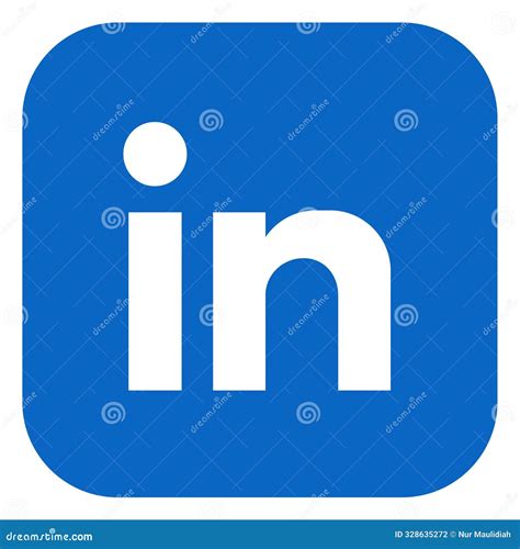 Square Linkedin Logo Isolated On White Background Editorial Photography Illustration Of