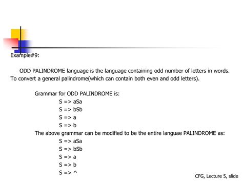 ppt lecture five context free grammar cfg powerpoint presentation