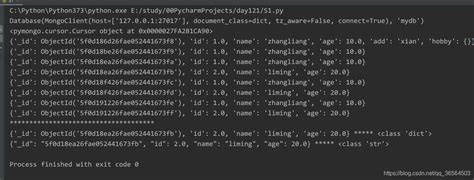 Mongodb 05 Python使用pymongo操作数据库mongodbpymongo清华 Csdn博客