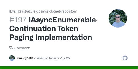 IAsyncEnumerable Continuation Token Paging Implementation Issue 197