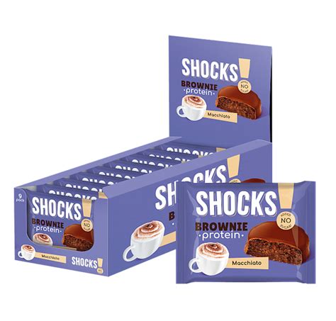 Proteinli brauni qutusu FitnesShock Shocks Protein Brownie Macchiato ...