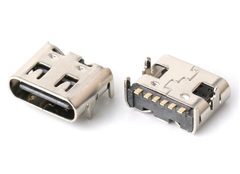 Tc F 01 6p Usb 유형 C 커넥터 6p 직각 Smd 유형 Usb 31 잭 리셉터클 커넥터 커넥터 네오일렉트론