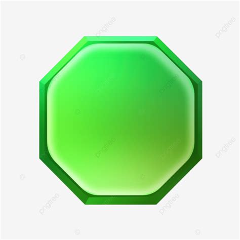 Green Gradient Hexagon Gradient Hexagon Button Gradient Modern Shape