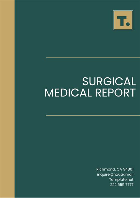 Free Medical Examination Report Template To Edit Online