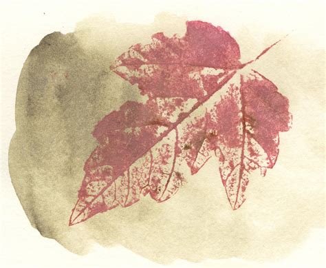 A Nature Art Journal More Leaf Printing