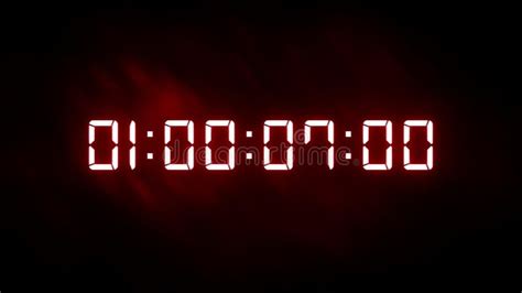 Countdown Clock Digits Board Panels Timer Counter Green Screen Loop Animation Background Stock