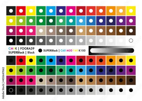 Cmyk Calibration Element Collection Color Calibration Print Calibration Typography Element