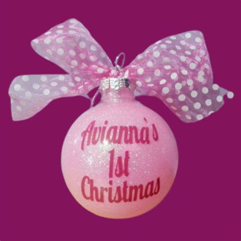 Personalised Christmas Tree Baubles Sew Crafty Natasha