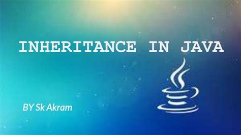 inheritance in java object oriented programming pptx