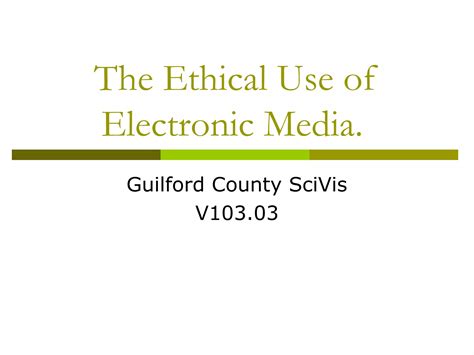 Computer Ethics Ppt