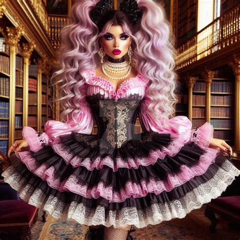 Sissy In Library By 77suicidal On Deviantart