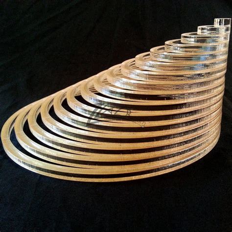 Template Nested Circle 8 16 Piece Plexiglass Quilting Stencil Longarm 1 4 Thick Zlazr