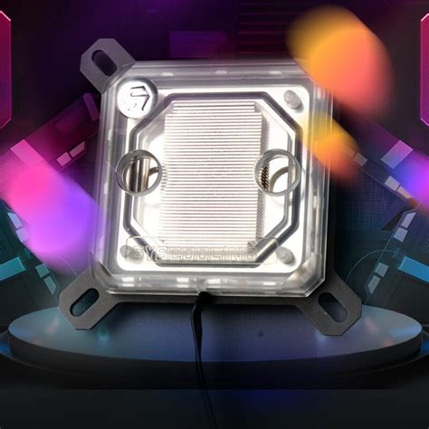 Syscooling Cpu Water Block Rgb Acrylic Water Cooli Grandado