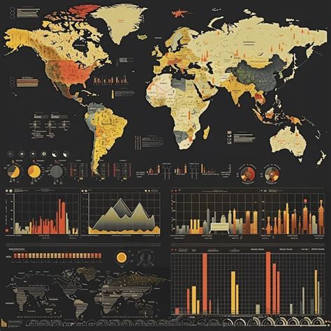 An Animated Infographic Presenting Global Population Growth Over The Decades Premium Ai