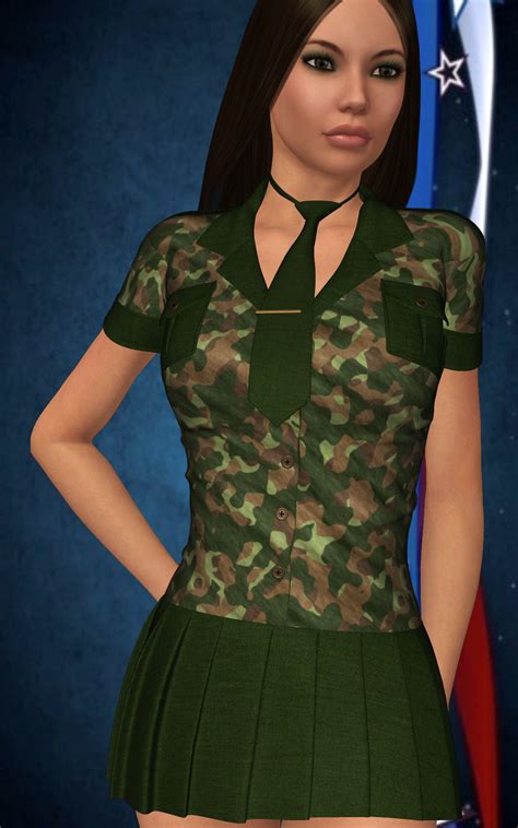 Camo Girl For Sexy Fancy 1 3d Figure Assets Ang3lr3d