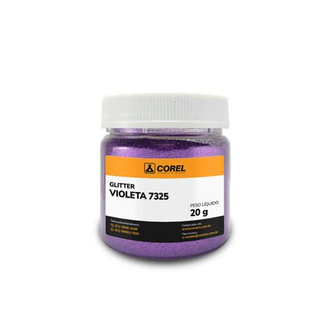 Glitter Violeta 7325 Corel Comércio De Resinas