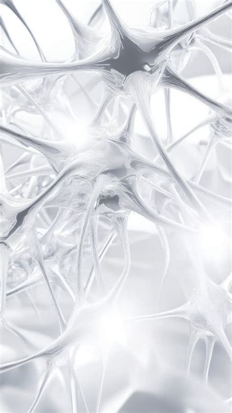 Abstract Neural Network Connections With Futuristic Light Effects In