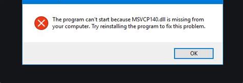 Cara Mengatasi Error Msvcp140 Dll Missing Di Windows 10 Bacolah Com