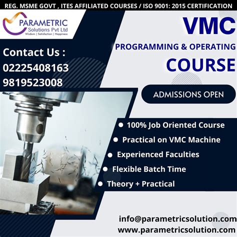 Tirupati Naik On Linkedin Vmc Cnc Milling Programming And Operating Course Training Vmc Cnc Milling