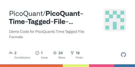 Github Picoquant Picoquant Time Tagged File Format Demos Demo Code For Picoquants Time Tagged