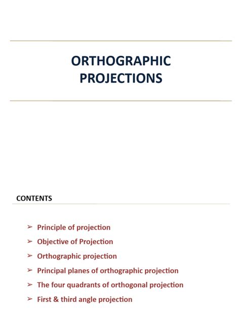 Orthographic Projections Pdf Technical Drawing Mathematical Concepts