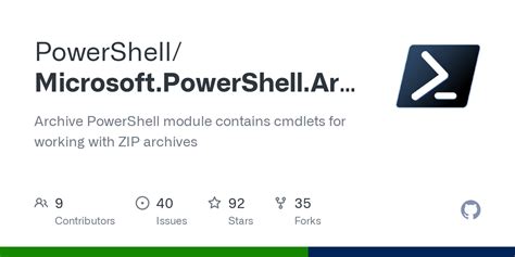 GitHub PowerShell Microsoft PowerShell Archive Archive PowerShell Module Contains Cmdlets For