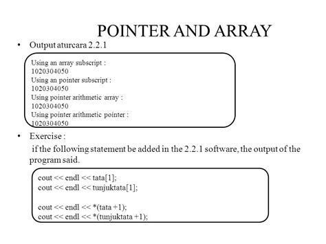 Pointer Ii Pointer And Array Pointer And Structure Ppt Download
