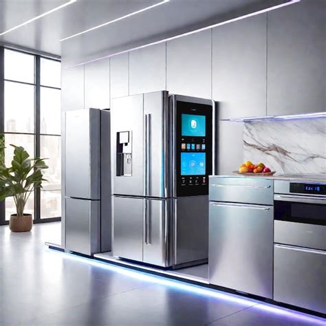 Premium Ai Image Smart Refrigerator Generated Ai